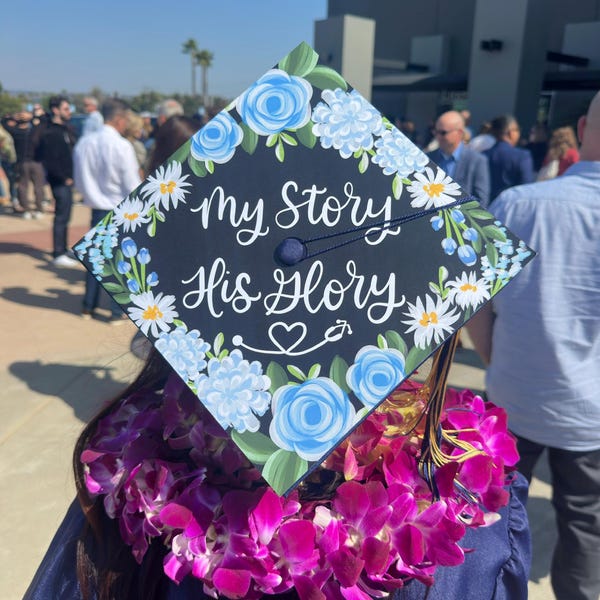 Custom Graduation Cap Topper, I Trust the Next Chapter Because I Know ...