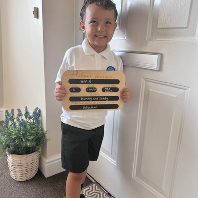 First Day of School Sign Chalkboard 1st Day of School Wooden Sign Chalk ...