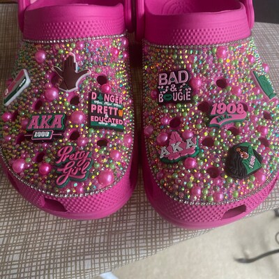 Alpha Kappa Alpha Crocs - Etsy
