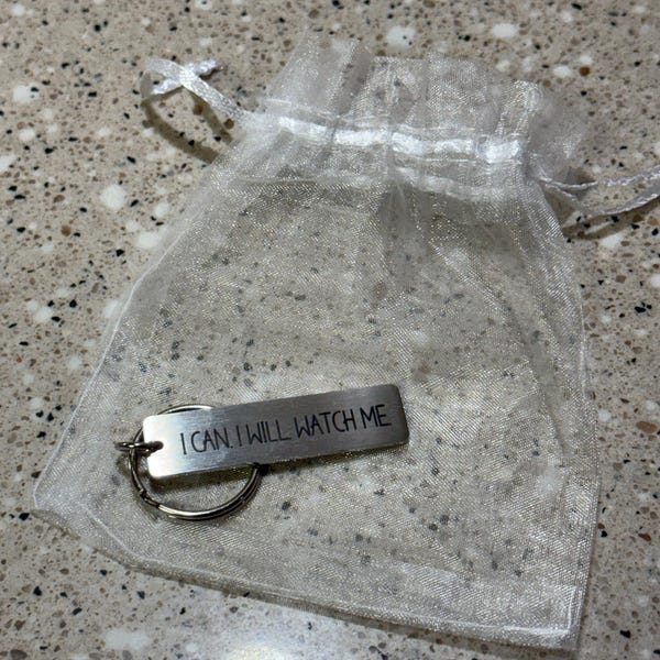 Customized Keychain Personalized You Choose Wording - Custom Gift ...