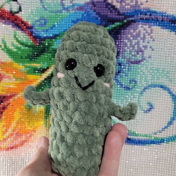 Crochet PATTERN - No-sew Emotional Support Pickle - Etsy