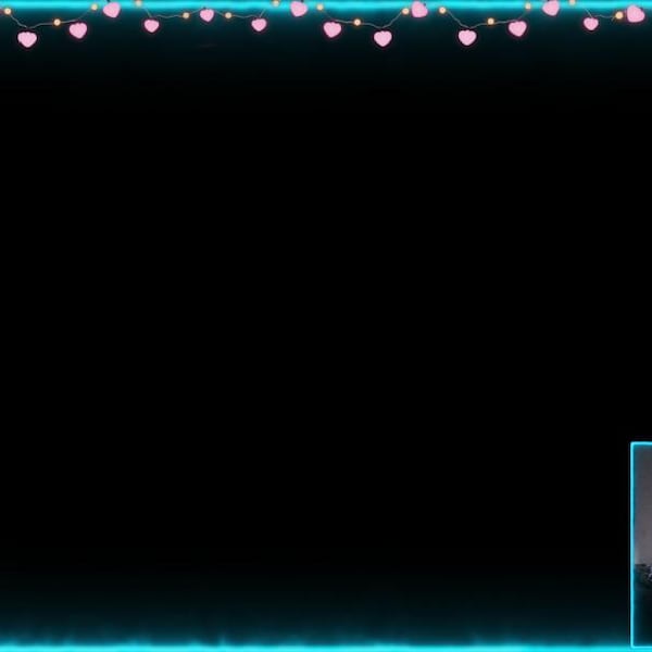 Animated Electric Pink Sparkle Star Webcam Overlay /16:9/ Neon ...