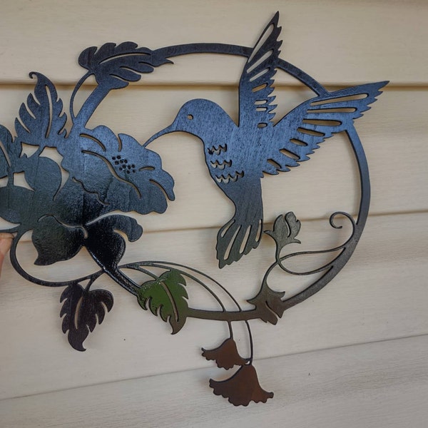 American Hummingbird, Painel Vector Laser Cut Files SVG DXF, Home Wall ...