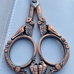 Feathered Friends Embroidery Scissors Bird Quilting Scissors in Antique ...