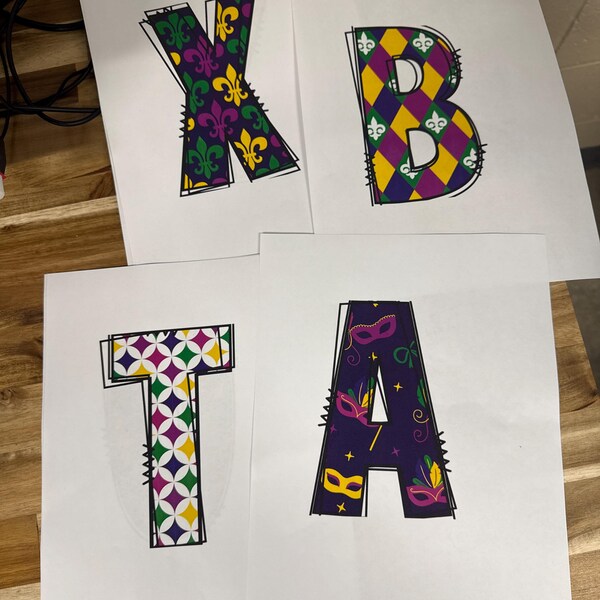 EDITABLE CANVA Dot Alphabet Template Bold Retro Letters Block Marquee ...