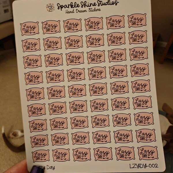 Lazy Day Stickers - Etsy