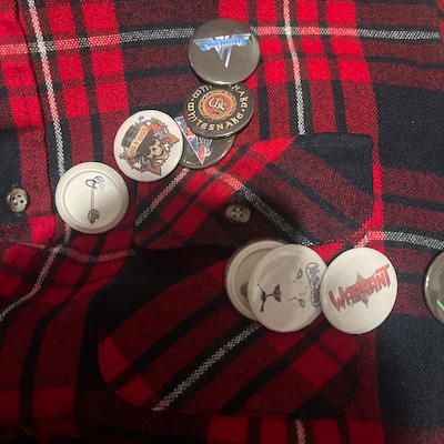 70's 80's Classic Rock Band 70's 80's Hard Rock Music Pinback Buttons ...