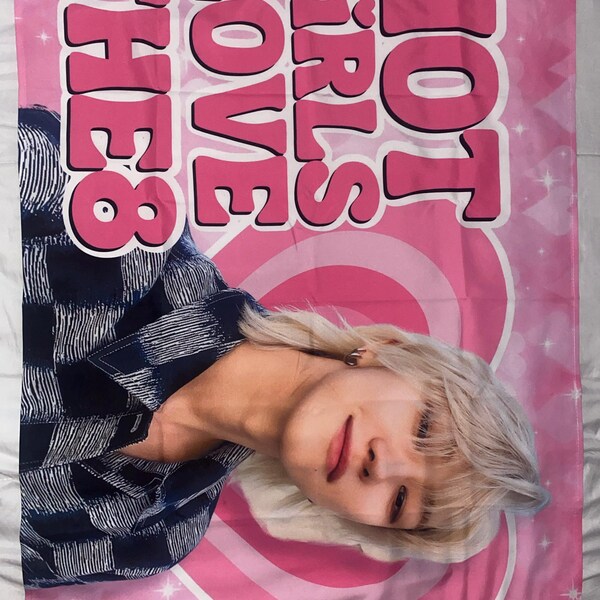 Svt The8 Minghao Hot Girls Concert Banner, Seventeen Members Kpop Flag ...
