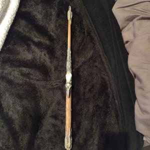 Magic Wand Black Tourmaline Crow's Skull Wand With BOX - Etsy