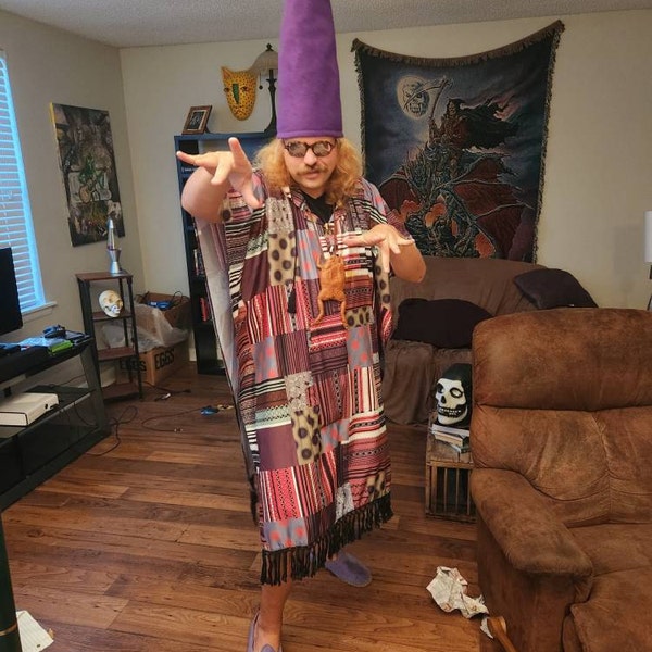 MERLIN WIZARD SORCERER Hat 28" to 30" Tall Blue Fleece and Assorted ...