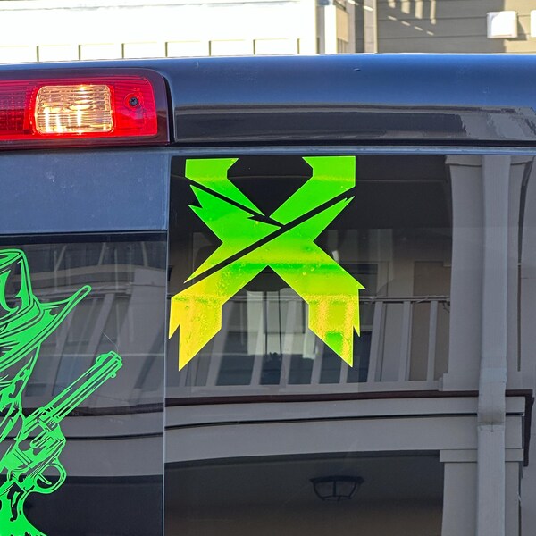 X EDM DJ Car Decal-vinyl Decal Sticker - Etsy