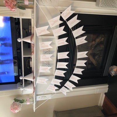 Pink Watercolor Happy Birthday Banner Printable Download Watercolor ...