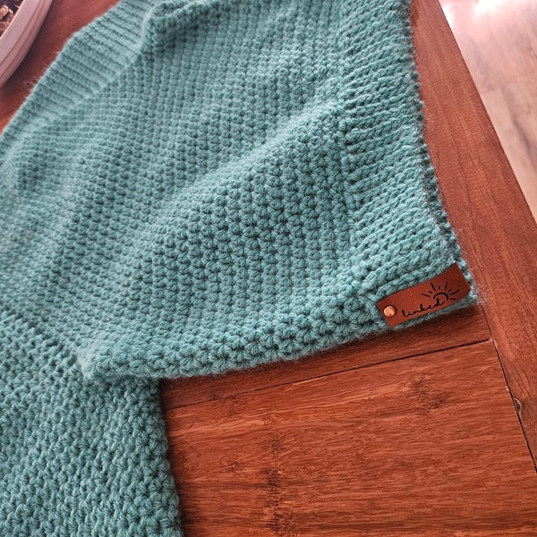 Customized 3.5 X 0.65 in Faux Leather Product Tags, SEW-ON Personalized ...