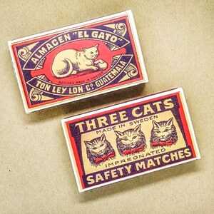 Set of 8 MATCHBOX Various BOAT Ship Navy Design Vintage Style Printing ...