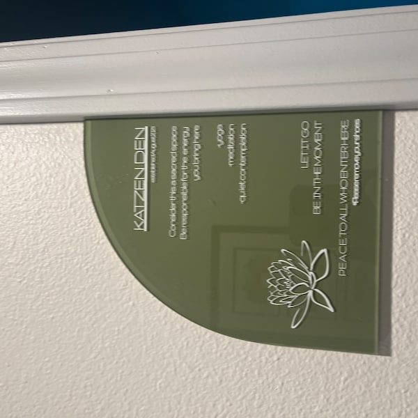 Custom Half Arch Text Acrylic Sign - Small Acrylic Business Signs ...