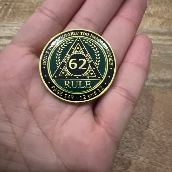 Rule 62 Token--tri-plate Token. Comes in 9 Colors and Two Designs ...