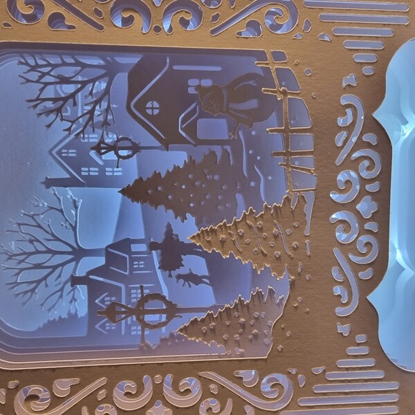 Merry Christmas With Cute Snowman Pop-up Card 3D Paper Cutting Template ...