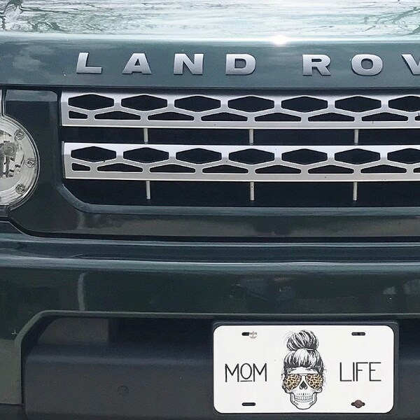 Mom Life Messy Bun Skull Front License Plate - Etsy