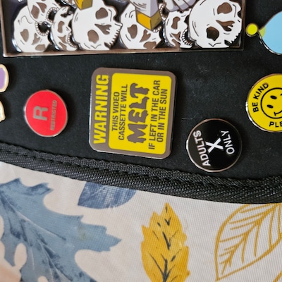 8pc VHS Sticker Enamel Pin Set - Etsy