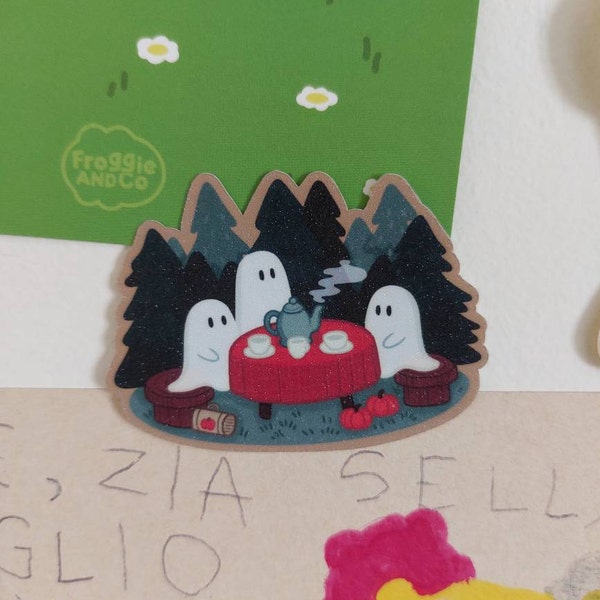 My Beloved Ghost Matte Sparkle Sticker - Cottagecore Sticker ...