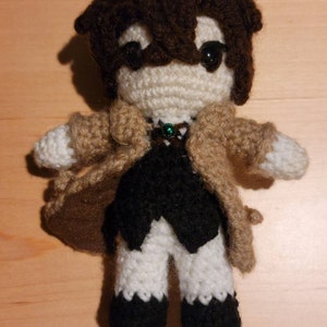 Crochet Dazai Osamu Amigurumi Keychain - Etsy