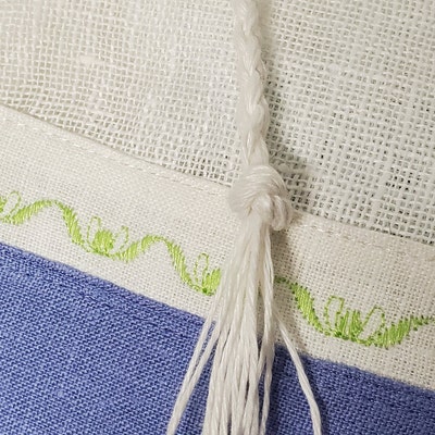 Linen Chainette Yarn, Knitting, Weaving, Crochet, Bleached White, 50 ...