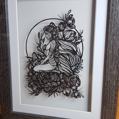 Faye Fairy Paper Cutting Template, Faerie Paper Cutting Template ...