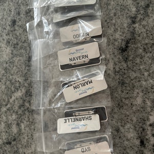 Uniform Name Badge for Work Pin Name Tag Military Police Fire Emergency ...