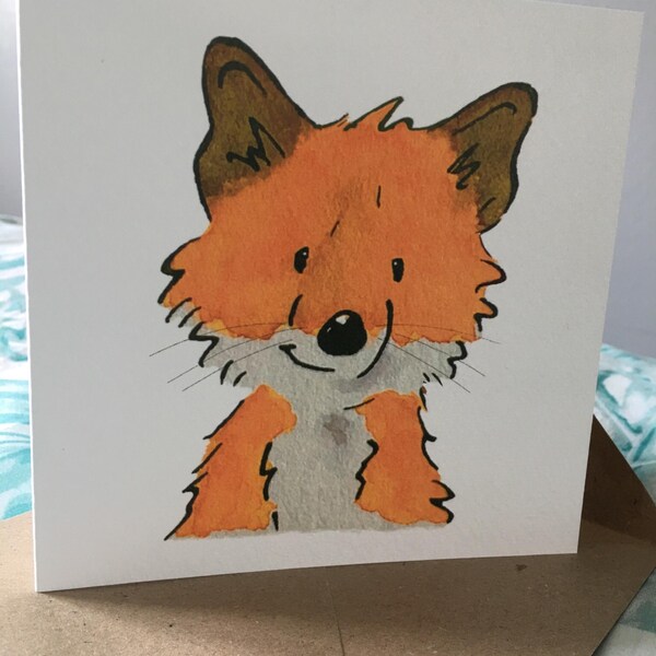 Birthday Fox Card | Exam Card | Congratulations | Well Done | Cute ...