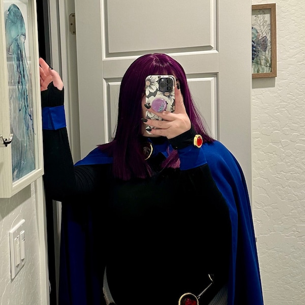 Raven Cosplay Cape (teen Titans Raven) COLOURS Custom Individual High ...