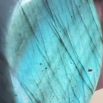 Large Double-sided Pink Rainbow Flash, Natural Pink Polished Freeform ...