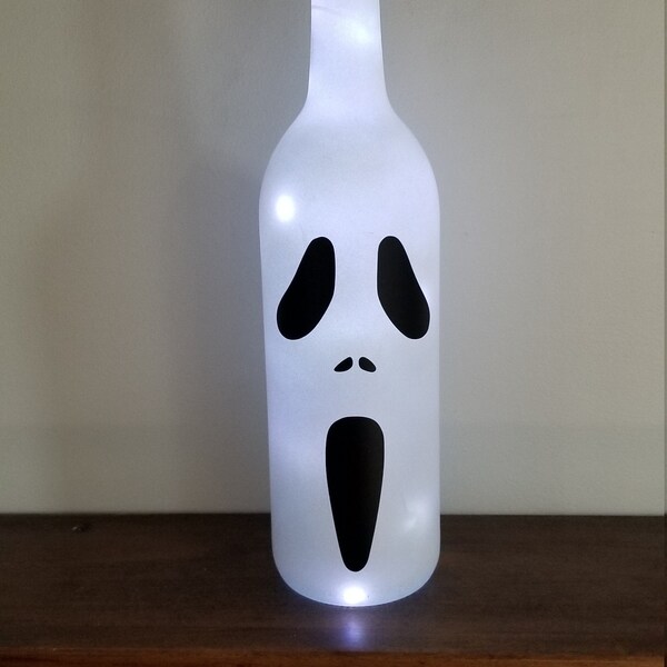 Halloween Decor. Halloween Lights. Wine Bottle Lights. Lighted ...