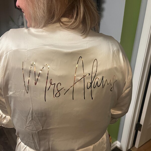 Bride Robe Personalized Bride Gift Bridal Shower Gift Unique Wedding ...