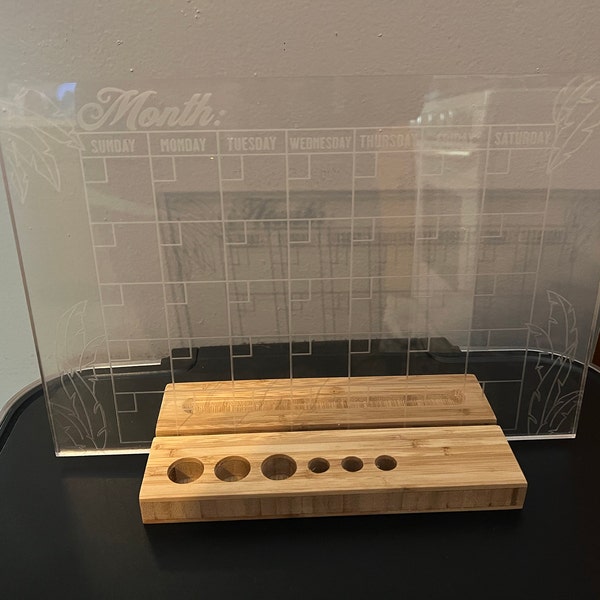 Engraved Laser Cut Acrylic Calendars and To-do Lists by Left Coast ...