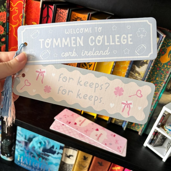 Tommen College Bookmark | Boys of Tommen | Romance Bookmark | Bookish ...