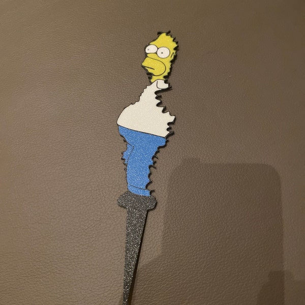 Homer Simpson Bush Meme Plant Stake Funny Gift the Simpsons Into the ...