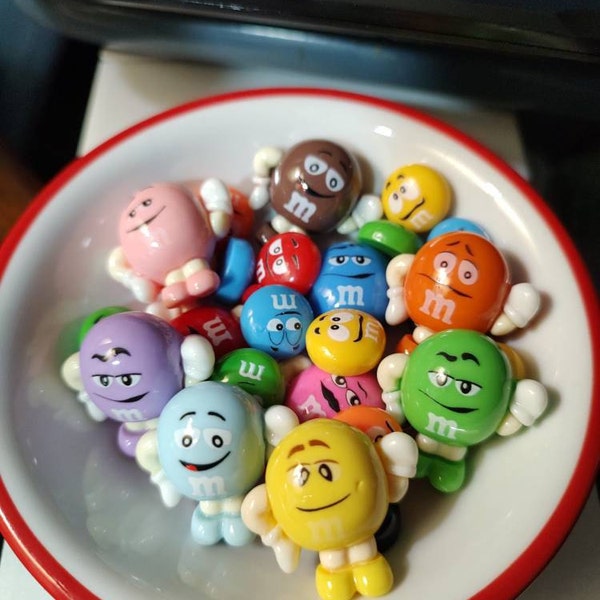 Set of 10 Mixed * Faux M&M With Full Bodies, Fake Candy M and M ...