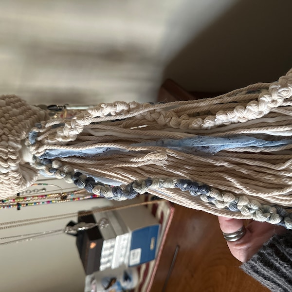 Macrame Hanging Jellyfish, Coastal Sea Creatures Decor, Nautical ...