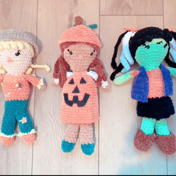 Fall Dolls 3-in-1 Crochet PATTERN Bundle - Amigurumi - Etsy