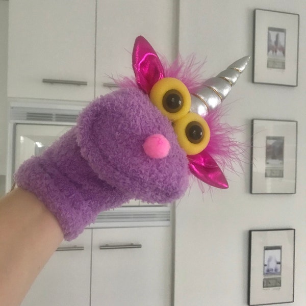 Funny Sock Puppet in Christmas Colors Gift for Young Children , Unique ...