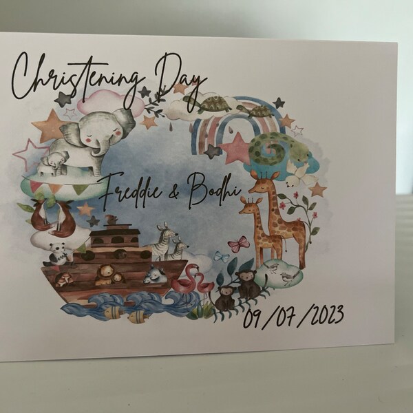 Arche Noah Taufe Clipart PNG Sublimation Design Sofort-Download-Datei ...