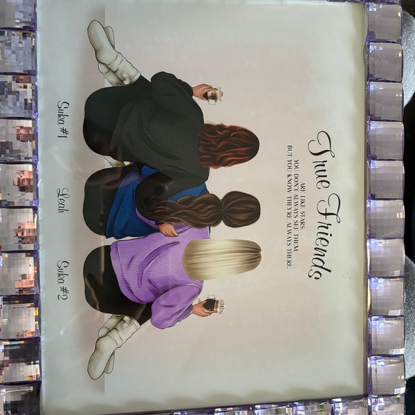 Friendship Print Five Best Friend Gifts Personalized Best Friend Gift ...