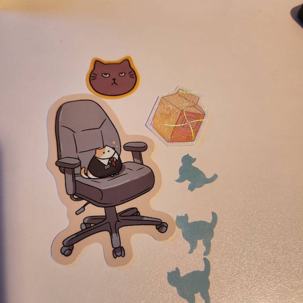 Boss Kitty Sticker / Cat Sticker / Vinyl Sticker / Journaling ...