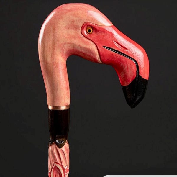 VIP Boar Walking Stick Walking Cane Wood Cane Hand Carved Hiking Stick ...