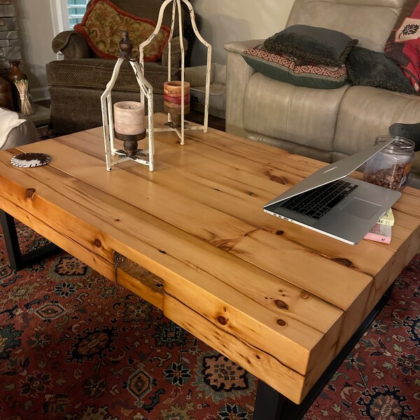 Barn Beam Table, Cabin Table. Farm House Table, Farm Style Furniture, Rustic Table, Man Cave ...