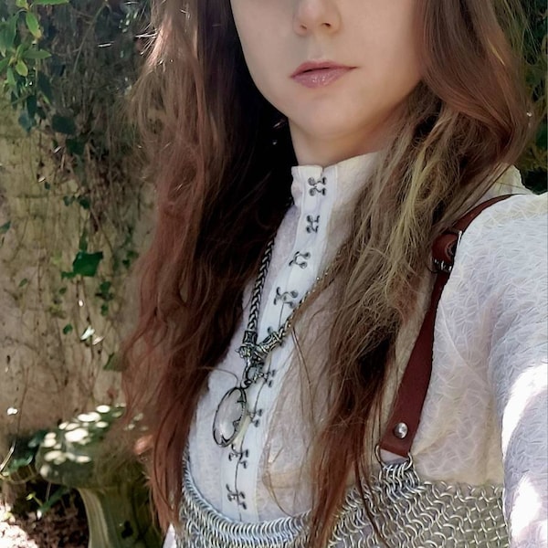 Chainmail Collar With Small Shoulder Chain Layers Metal Aluminium ...