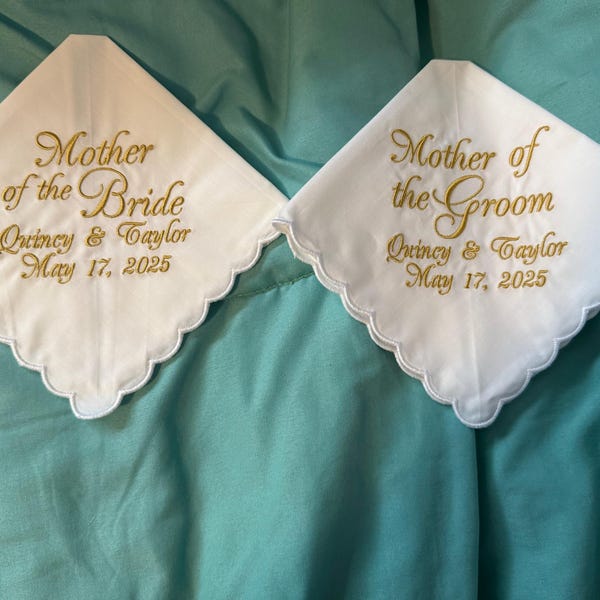 Mother Handkerchief - Custom Handkerchief - Wedding Tradition - for ...