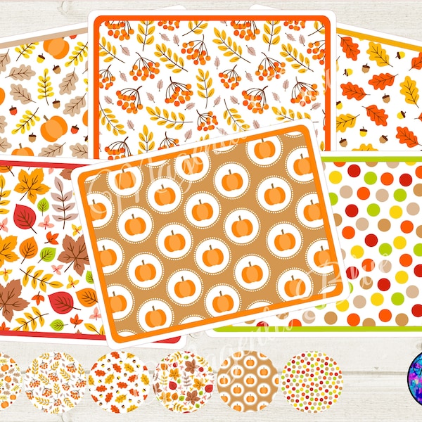 SALE Fall Digital Paper Pumpkin Spice Digital Paper Thanksgiving ...