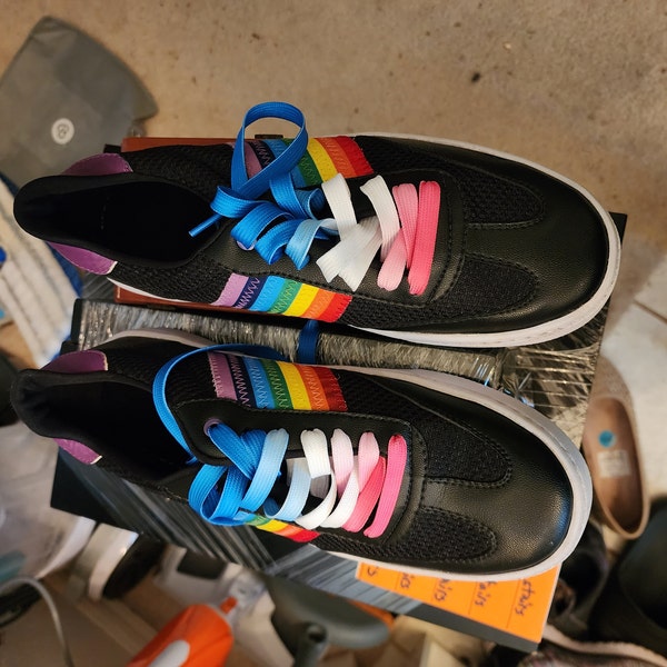 Transgender Pride Shoelaces — Subtle LGBT Pride Accessory Pride Flag ...
