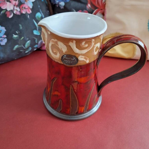 Christmas Gift Wheel Thrown Green Pottery Teapot Unique Ceramic Art ...